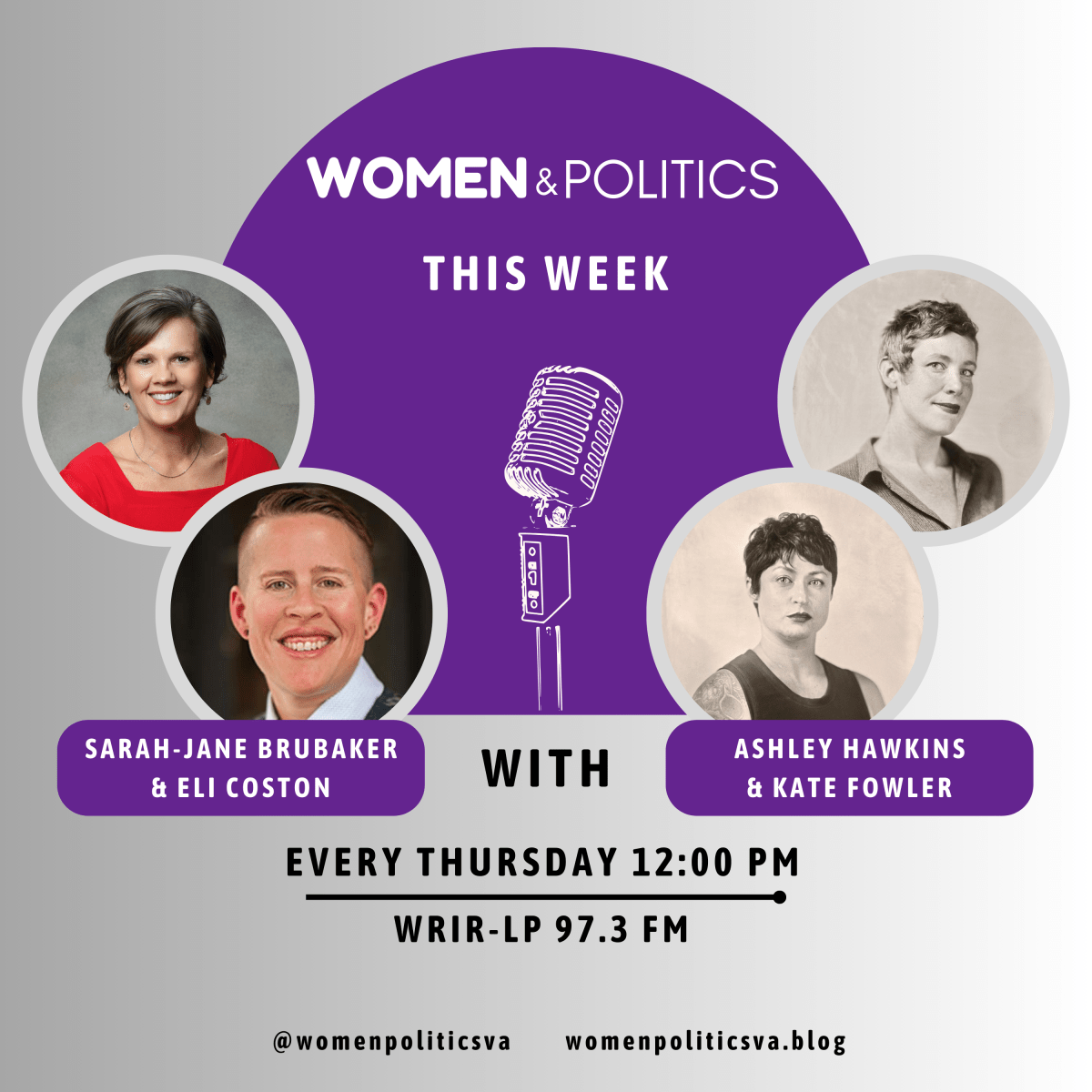Women & Politics with Sarah-Jane Brubaker, Eli Coston, Ashley Hawkins ...